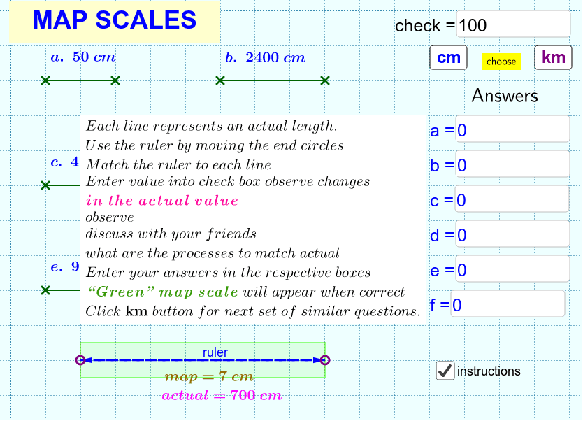 Map Scales(2) – GeoGebra