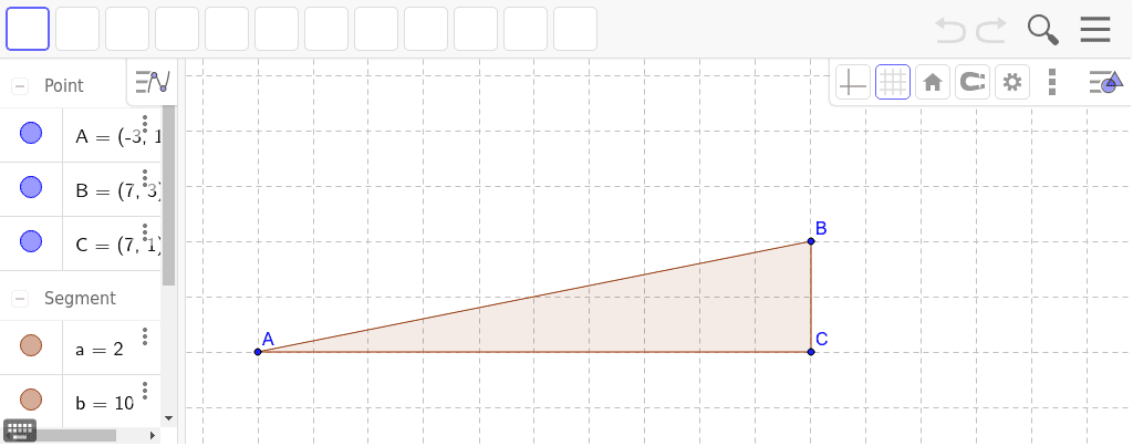 TRIANGLE NOTABLE POINTS – GeoGebra