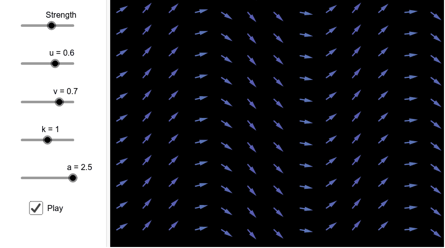 Time-dependent vector field – GeoGebra
