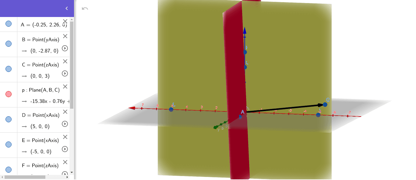 Vector en un octante – GeoGebra