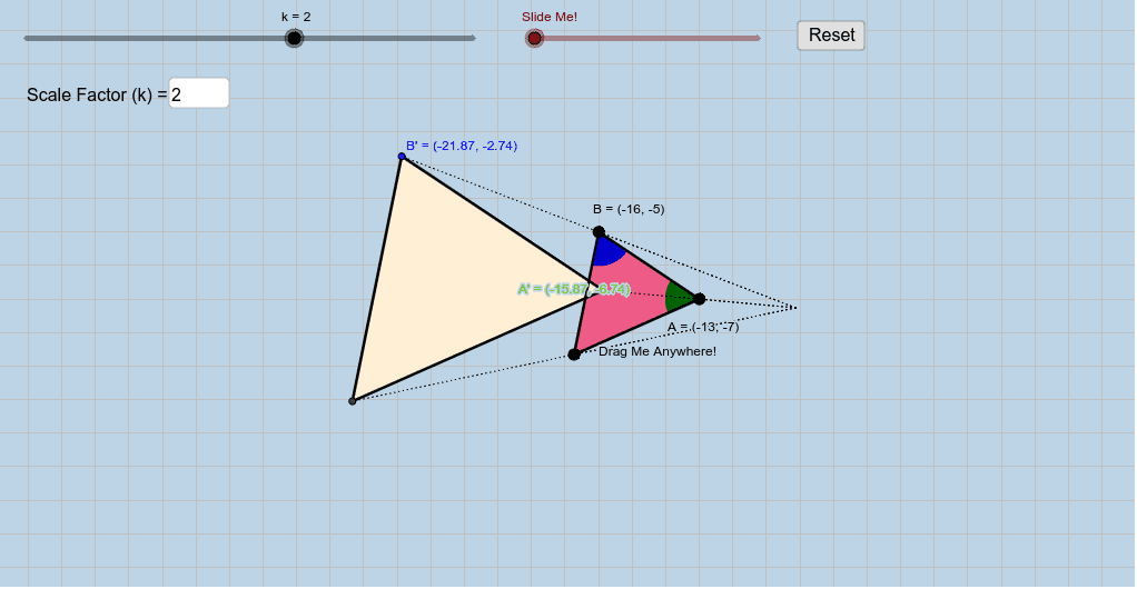 Properties of Dilations (Triangle) – GeoGebra