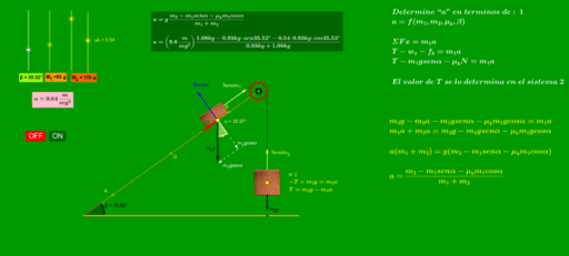 Plano Inclinado - Clase simulador – GeoGebra