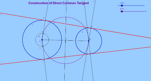 Direct common tangent – GeoGebra