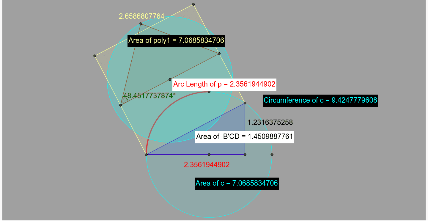 Squaring the circle 1 – GeoGebra