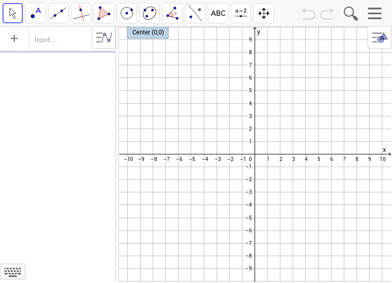 Toolbar: Beginner Level - Algebra – GeoGebra