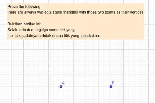 Proof of Equilateral Triangle – GeoGebra