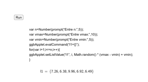 setListValue Example - JavaScript Function Command – GeoGebra