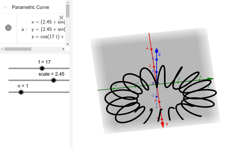 Toroidal Spiral – GeoGebra