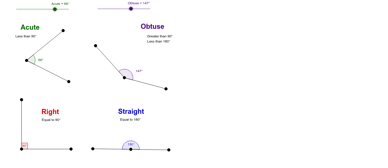 Basic Angle Classifications – GeoGebra