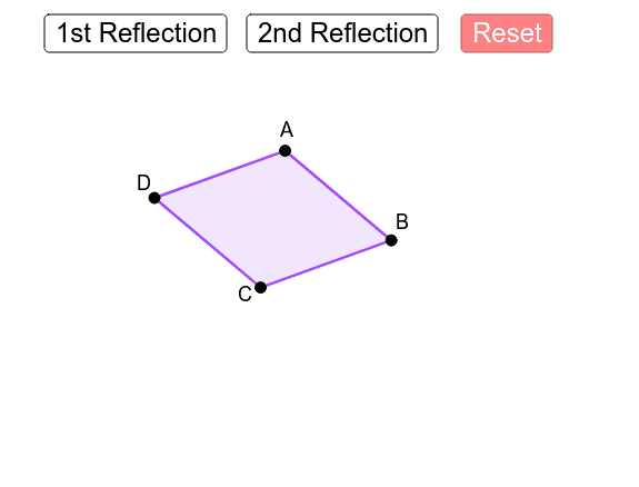 Rhombus Reflection (Two Steps) – GeoGebra