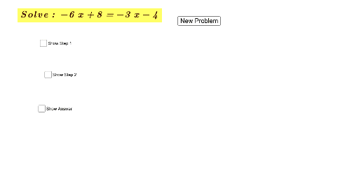 Two Steps Equations – GeoGebra