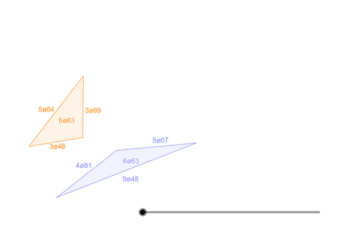Mapping Triangles with Equal Areas – GeoGebra