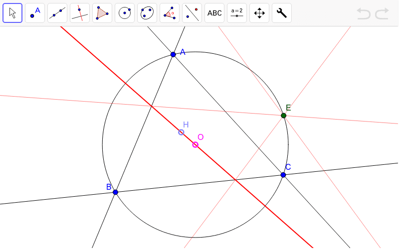 The Euler Reflection Point – GeoGebra