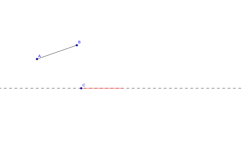 Copy a Line Segment – GeoGebra