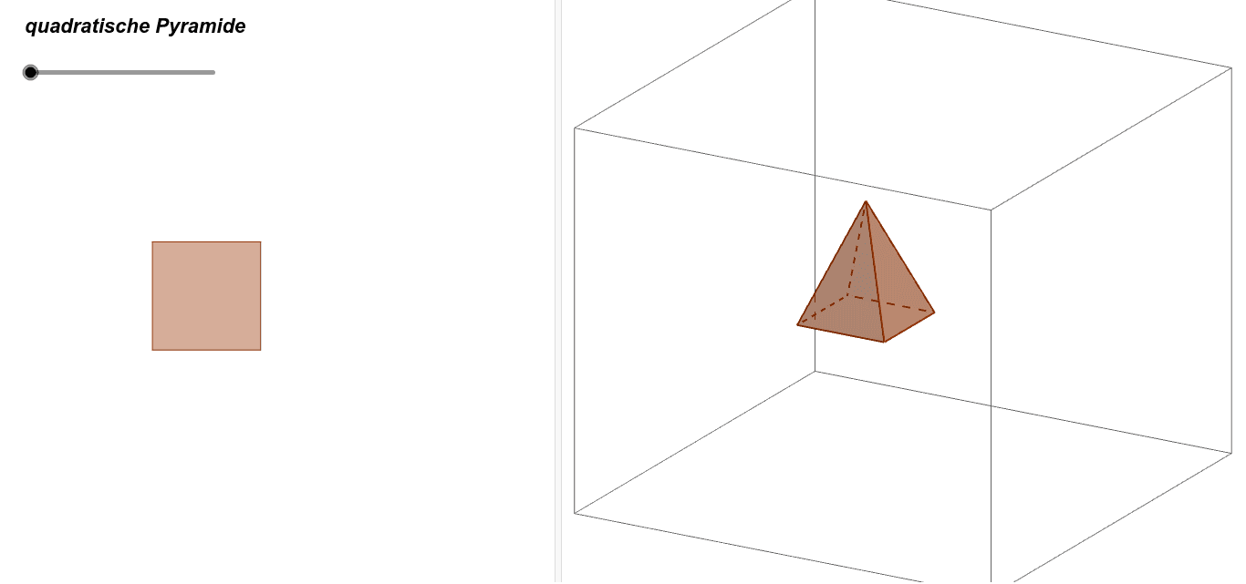 Netz einer quadratischen Pyramide – GeoGebra