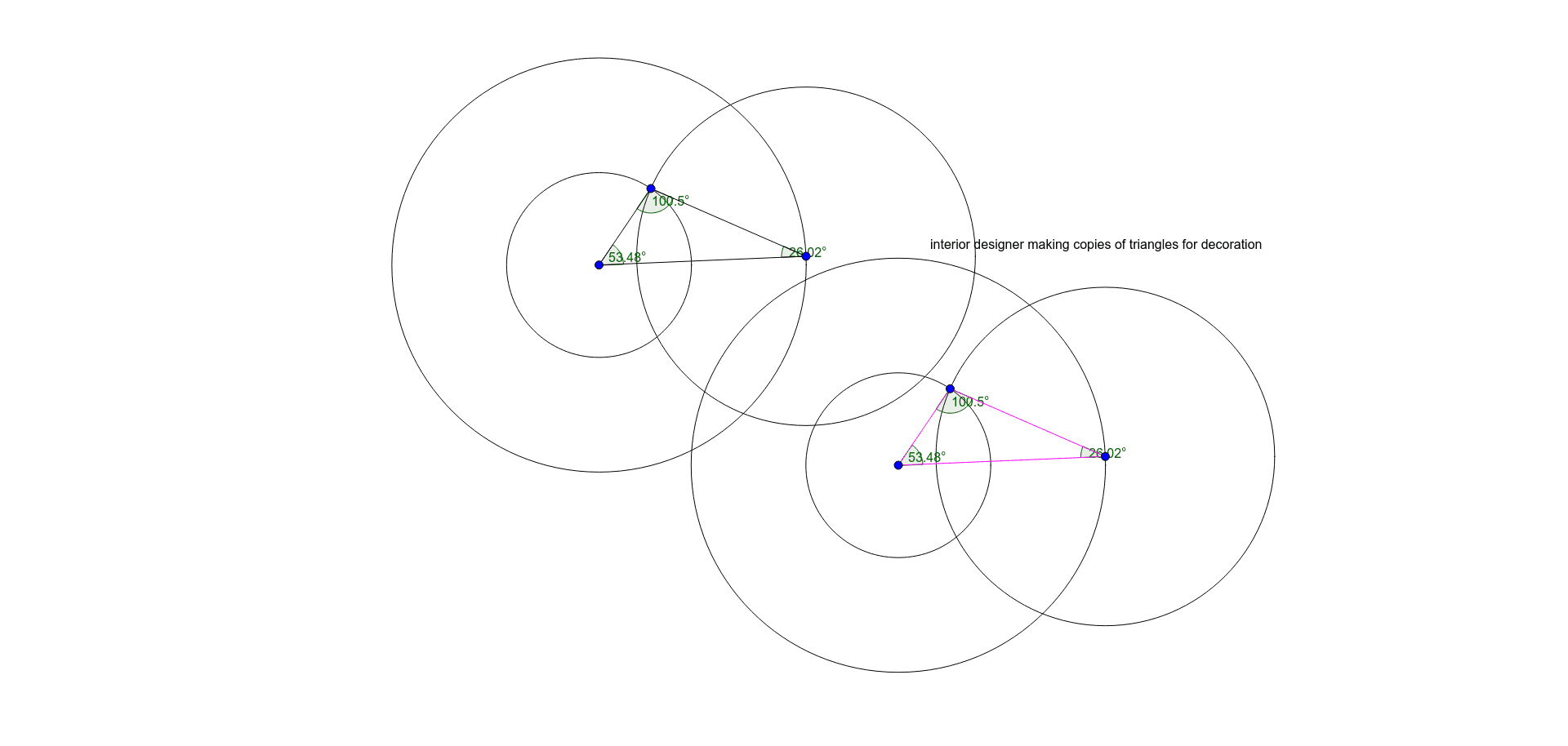 Copying a triangle – GeoGebra