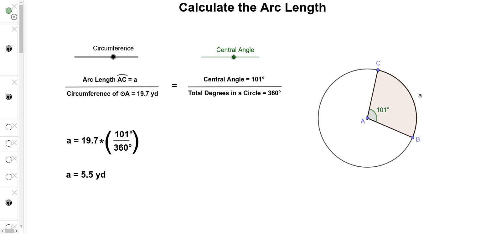 How To Calculate Arc