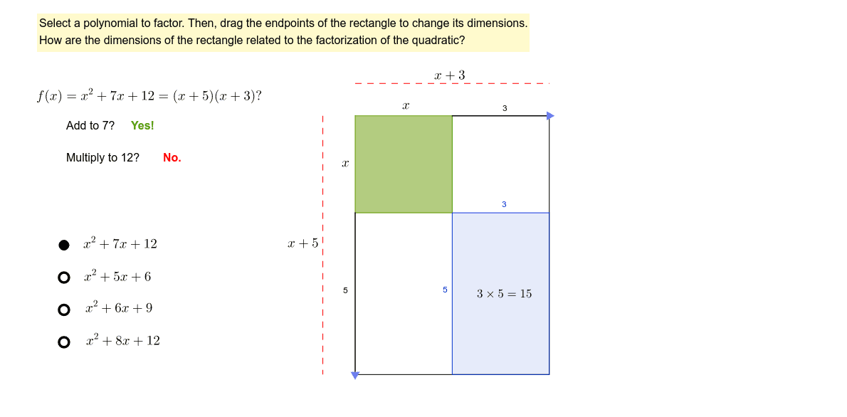 Factoring Trinomials – GeoGebra