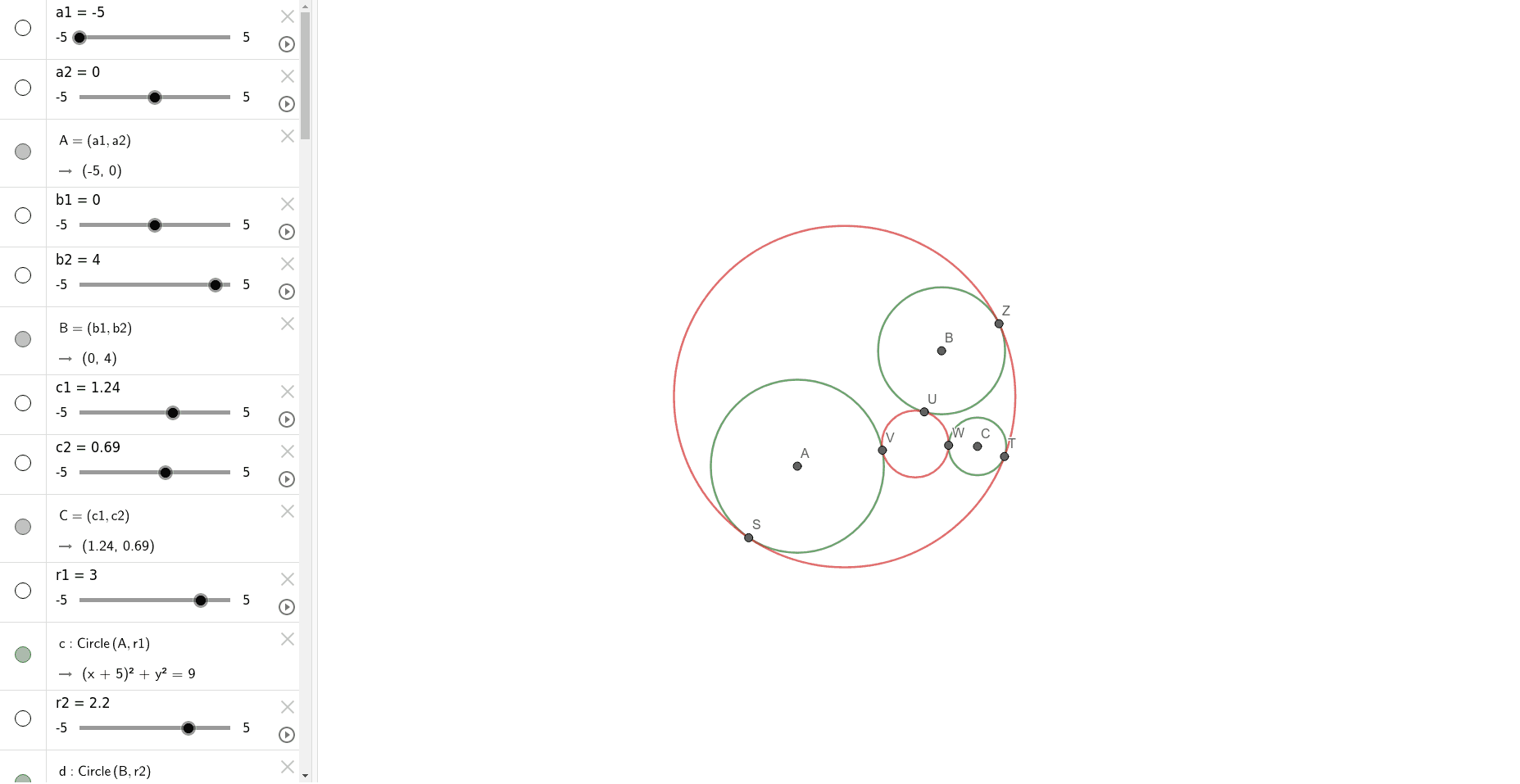 Apollonius problem – GeoGebra
