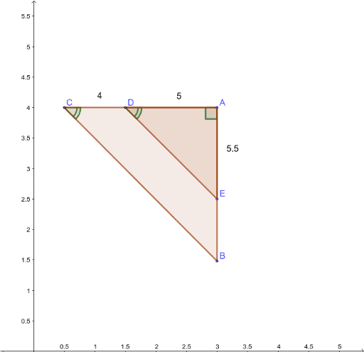 Inverted right triangle nested – GeoGebra