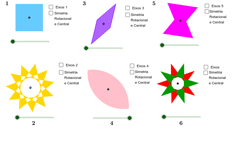 Simetria Axial Rotacional E Central Geogebra