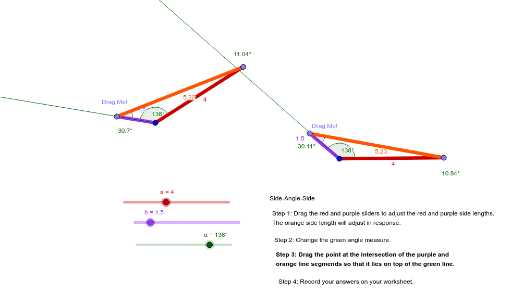 Side-Angle-Side – GeoGebra
