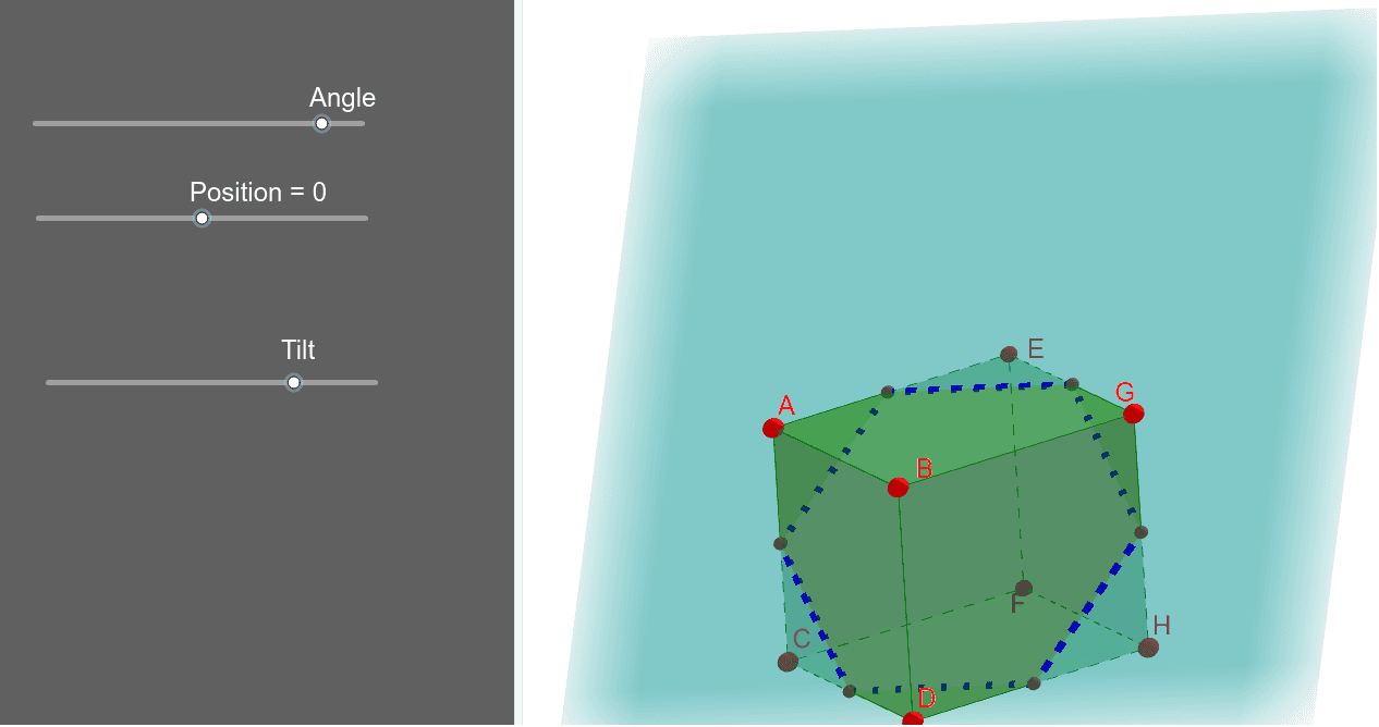 Cross Section of a Cube Updated – GeoGebra