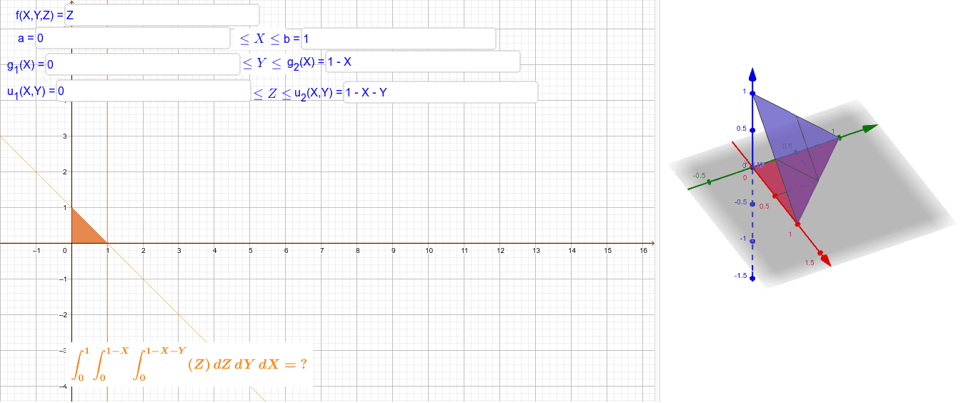 Integral triple – GeoGebra