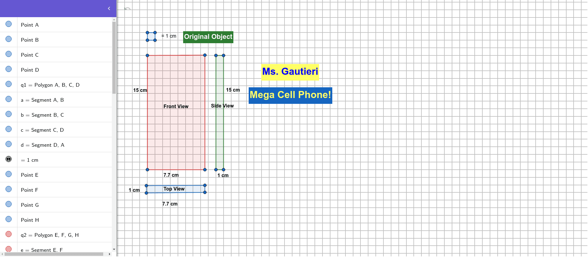 Sample Engineering Drawing – GeoGebra