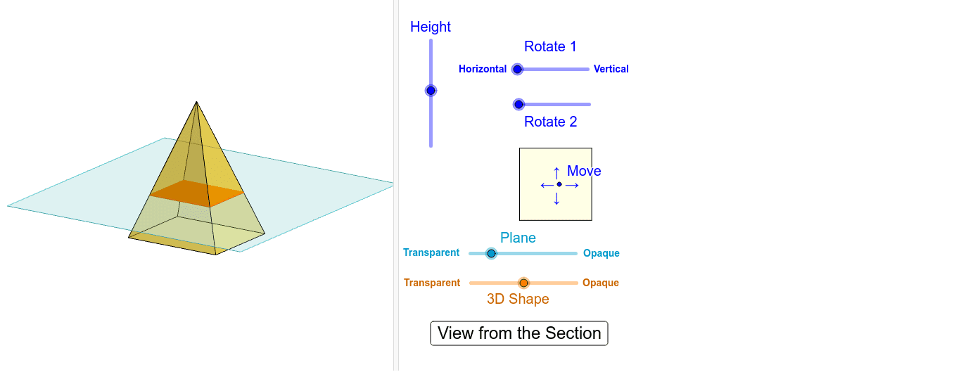Slicing a Pyramid – GeoGebra
