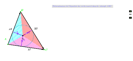 Equation du cercle inscrit dans un triangle ABC – GeoGebra