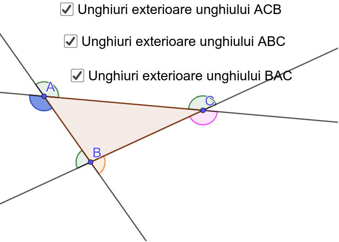 Triunghiul ,elemente, clasificări – GeoGebra Triunghiul ,elemente, clasificări – GeoGebra