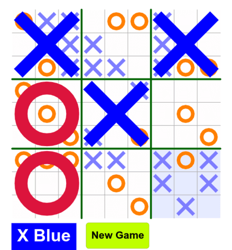 終極井字遊戲 Ultimate tic-tac-toe – GeoGebra