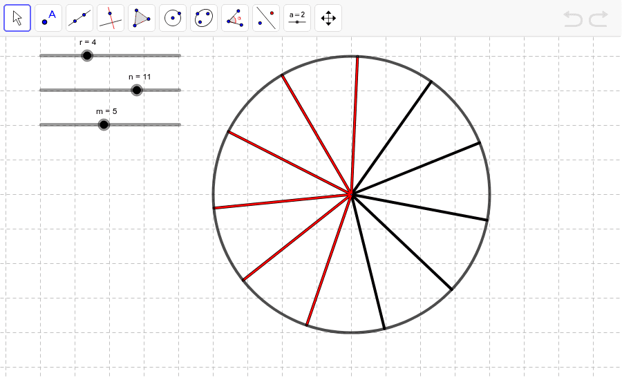 Fraction Pie – GeoGebra