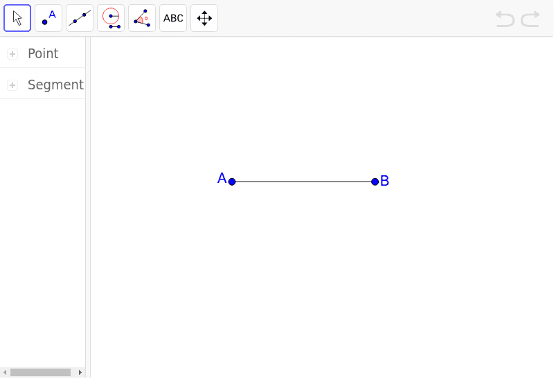 Copying a Line Segment – GeoGebra