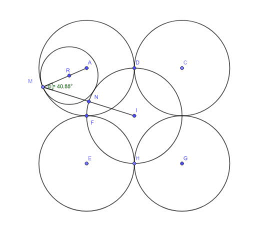 Rational area in circles – GeoGebra