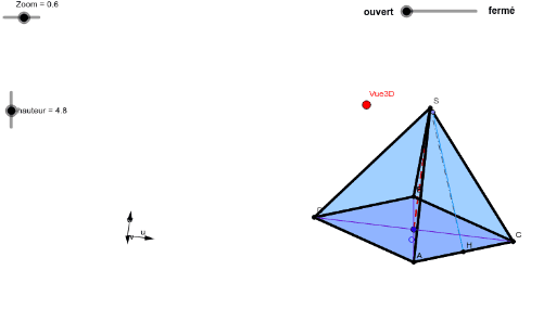 Patron de pyramide – GeoGebra
