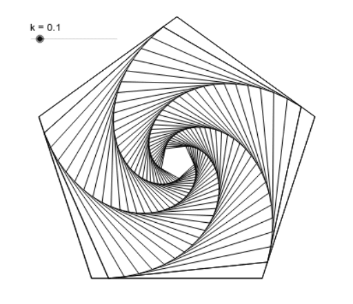 Nested pentagons – GeoGebra
