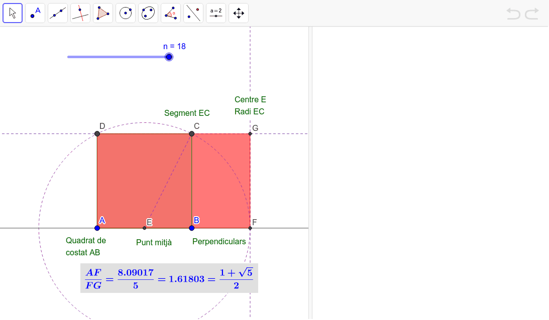 Rectangle auri – GeoGebra