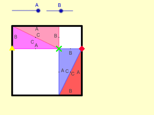 Visual proof of Pythagoras – GeoGebra