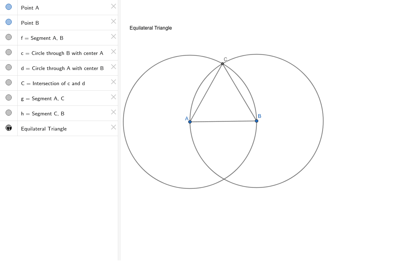 Equilateral Triangle – GeoGebra