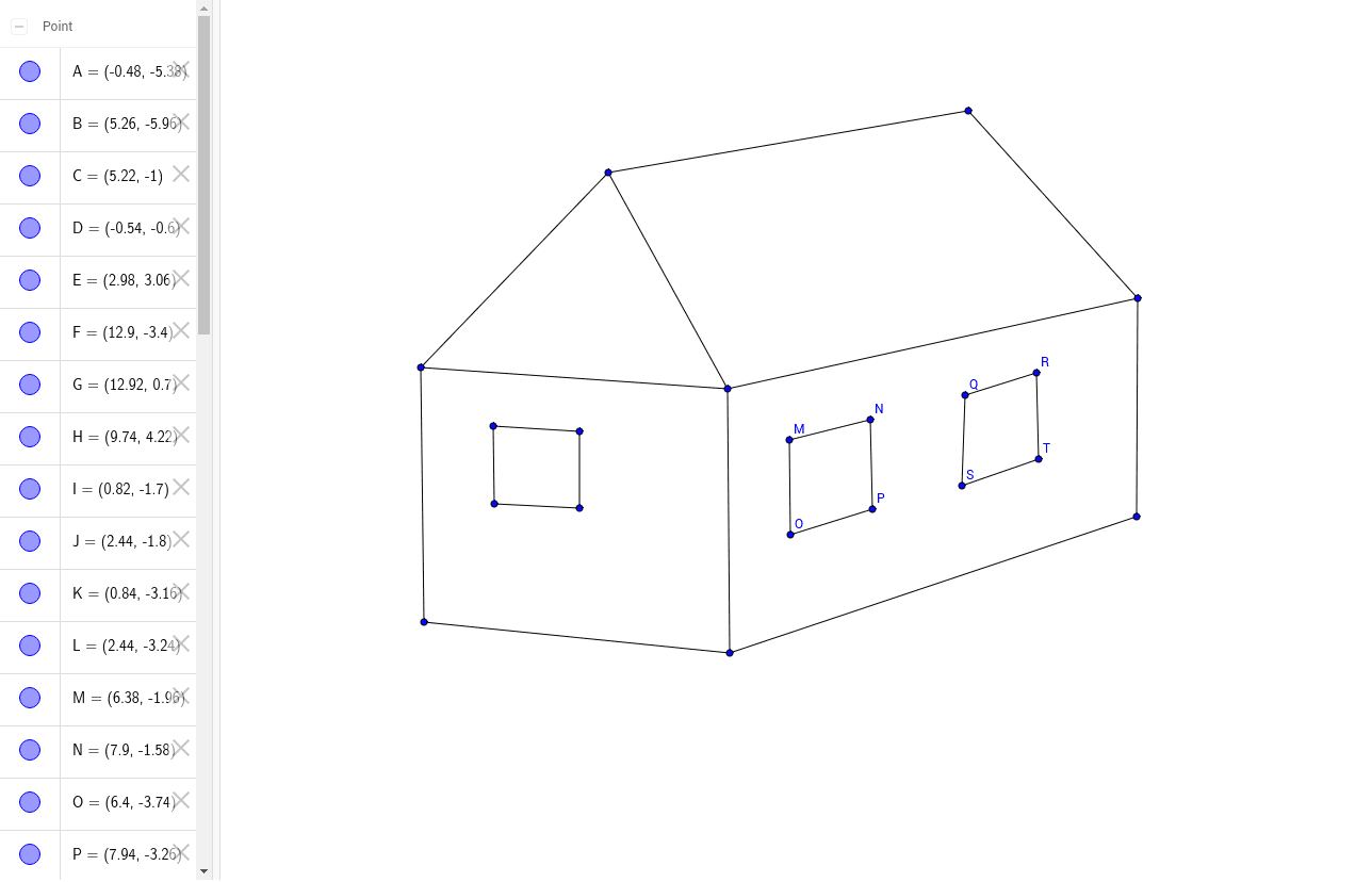 Domantas house – GeoGebra