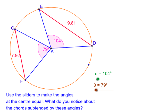 Circles Theorem 2 – GeoGebra