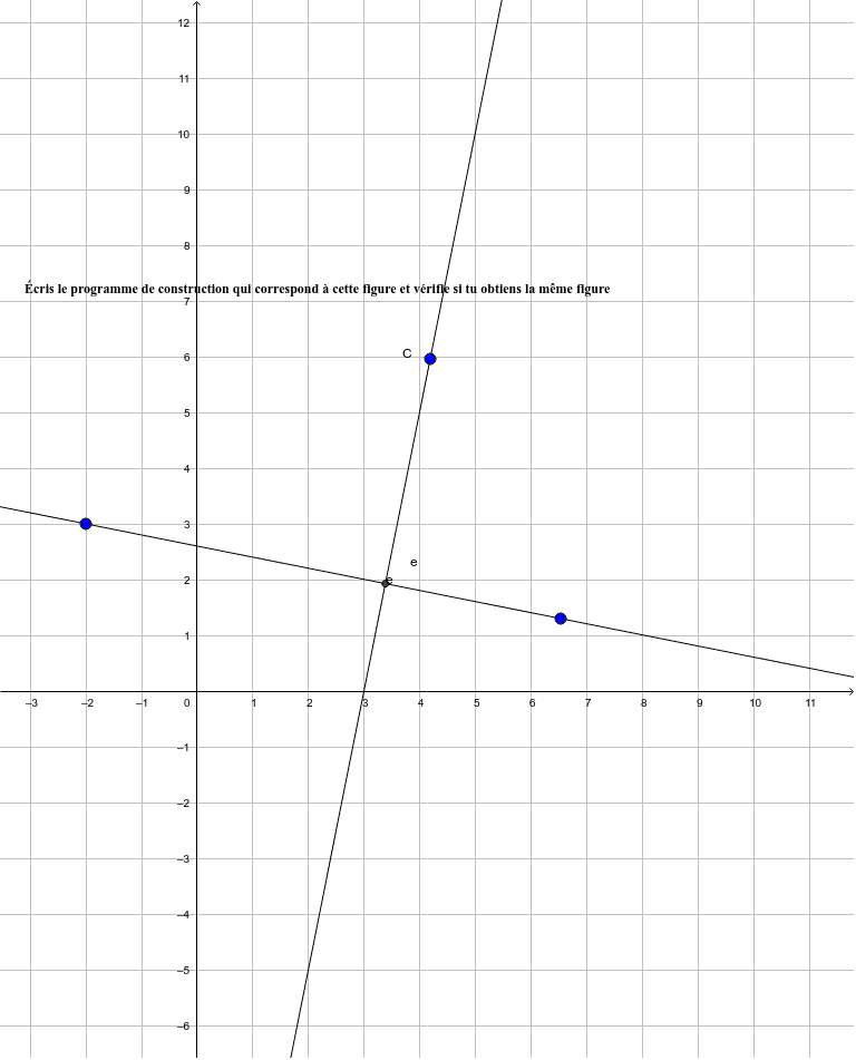 Retrouver le programme de construction – GeoGebra
