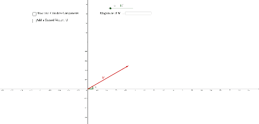 Adding Vectors - Magnitude and Direction Given – GeoGebra