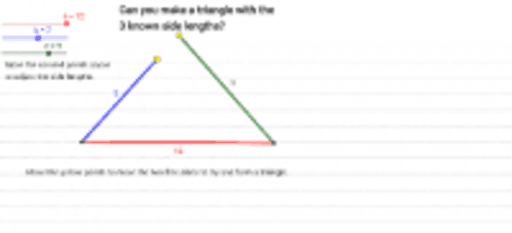 Triangle Inequality Exploration – GeoGebra