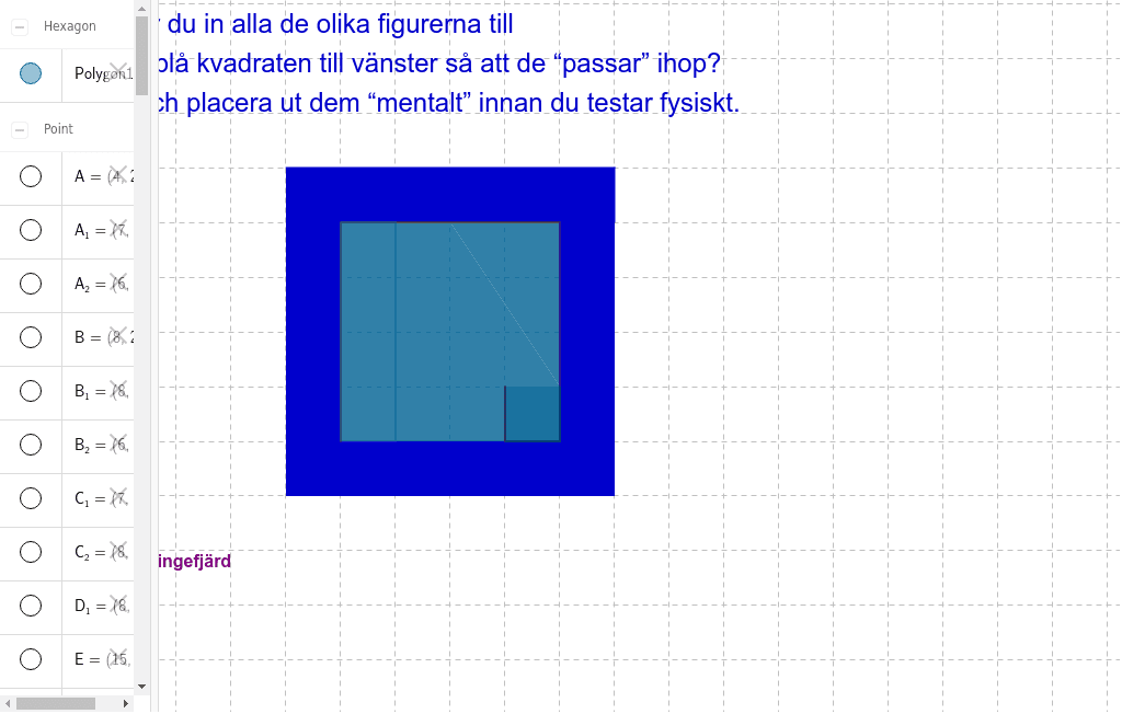 Spatialt tänkande 2B – GeoGebra