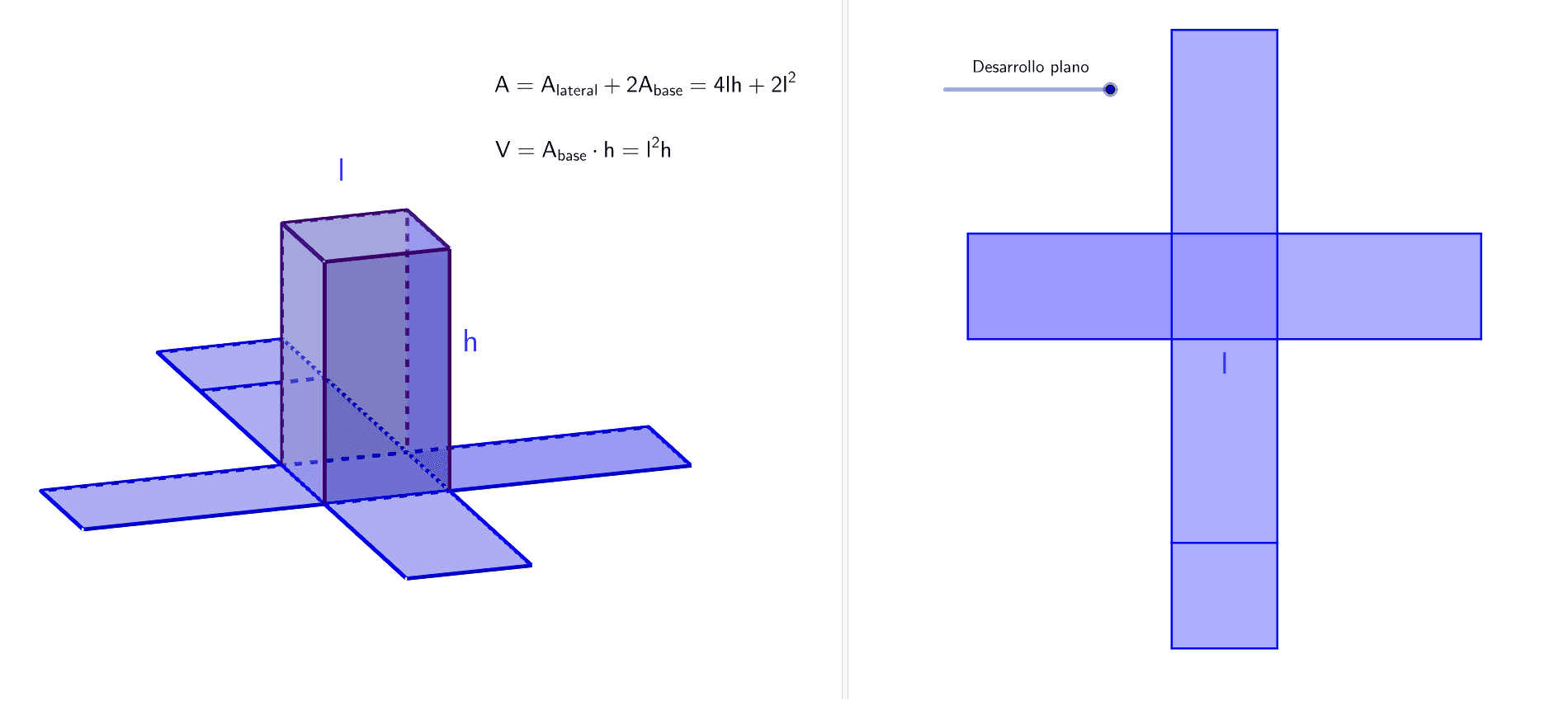 Prisma cuadrangular – GeoGebra