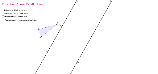 Reflection across two parallel lines – GeoGebra