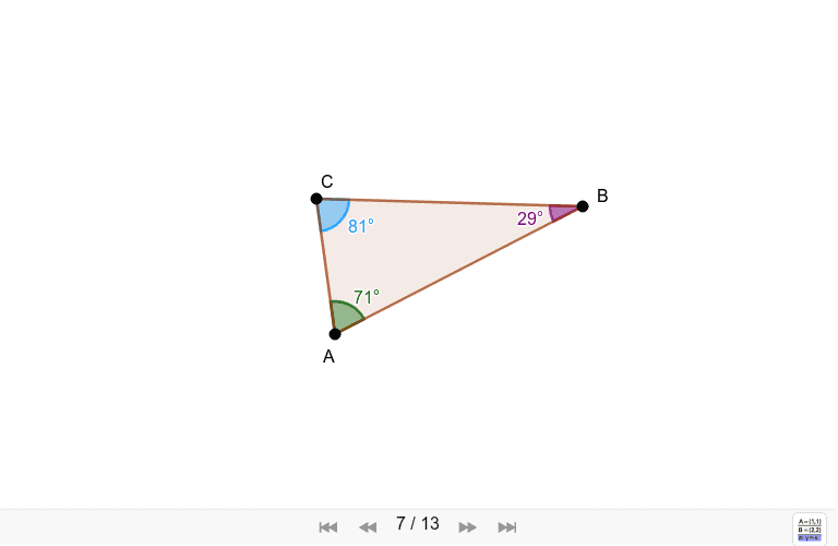 Triangle Sum Theorem Discovery – GeoGebra